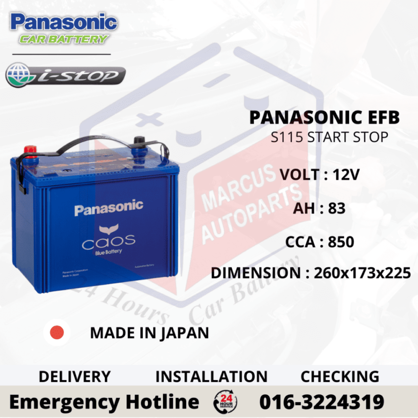 PANASONIC | 24 HOURS CAR BATTERY 0163224319