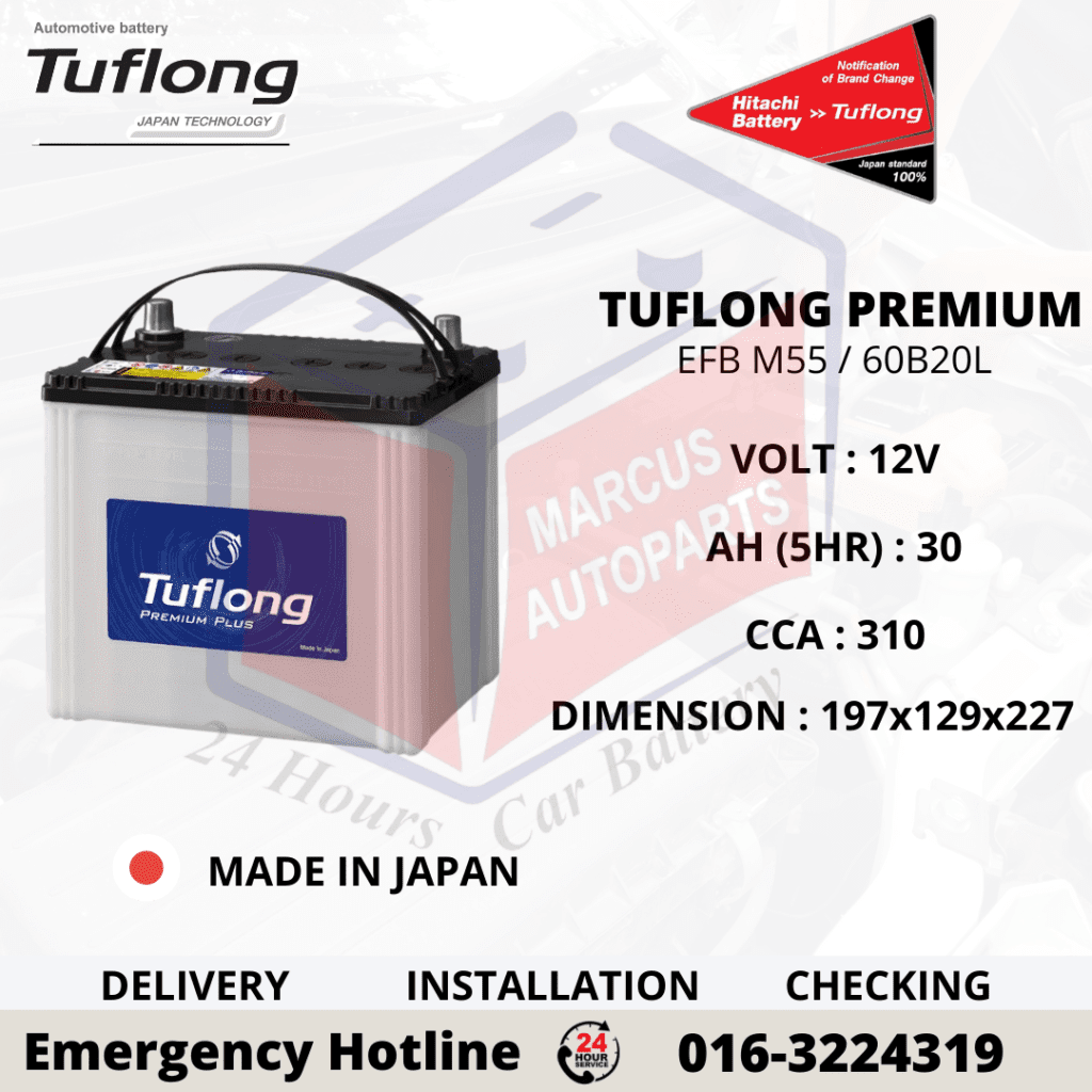 TUFLONG PREMIUM PLUS EFB Q100L 100D23L CAR BATTERY | 24 HOURS CAR ...
