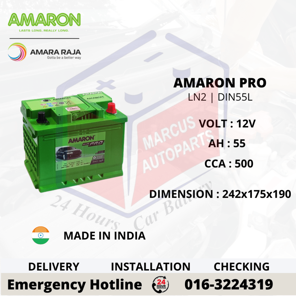AMARON PRO LN2 | DIN55L CAR BATTERY | 24 HOURS CAR BATTERY 0163224319